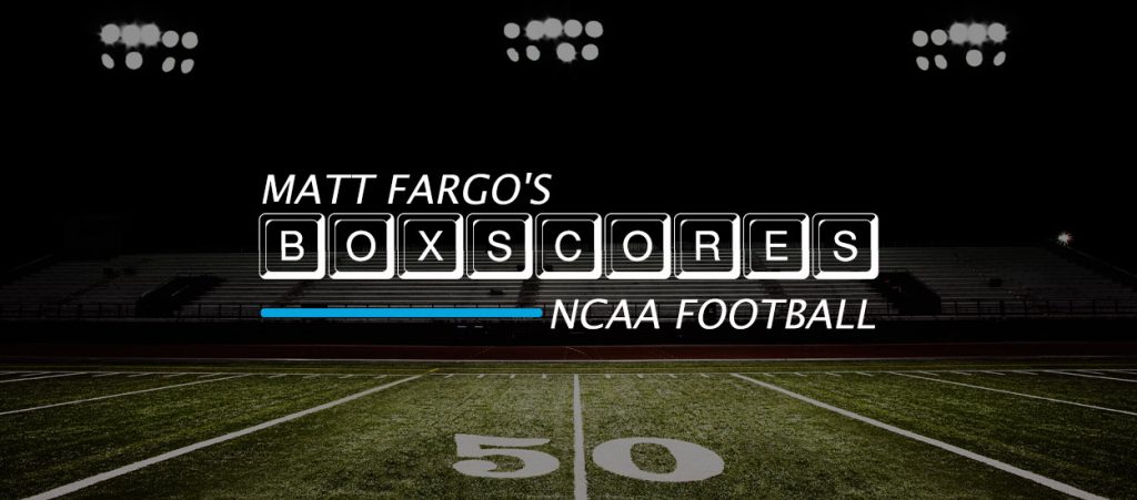 Inside College Football Boxscores Week 5